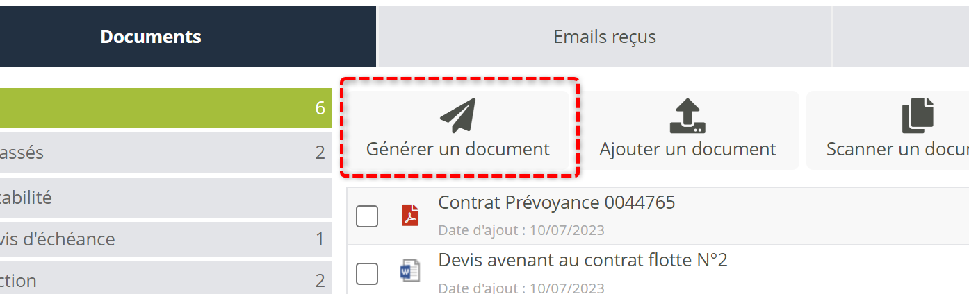 Modèles de documents